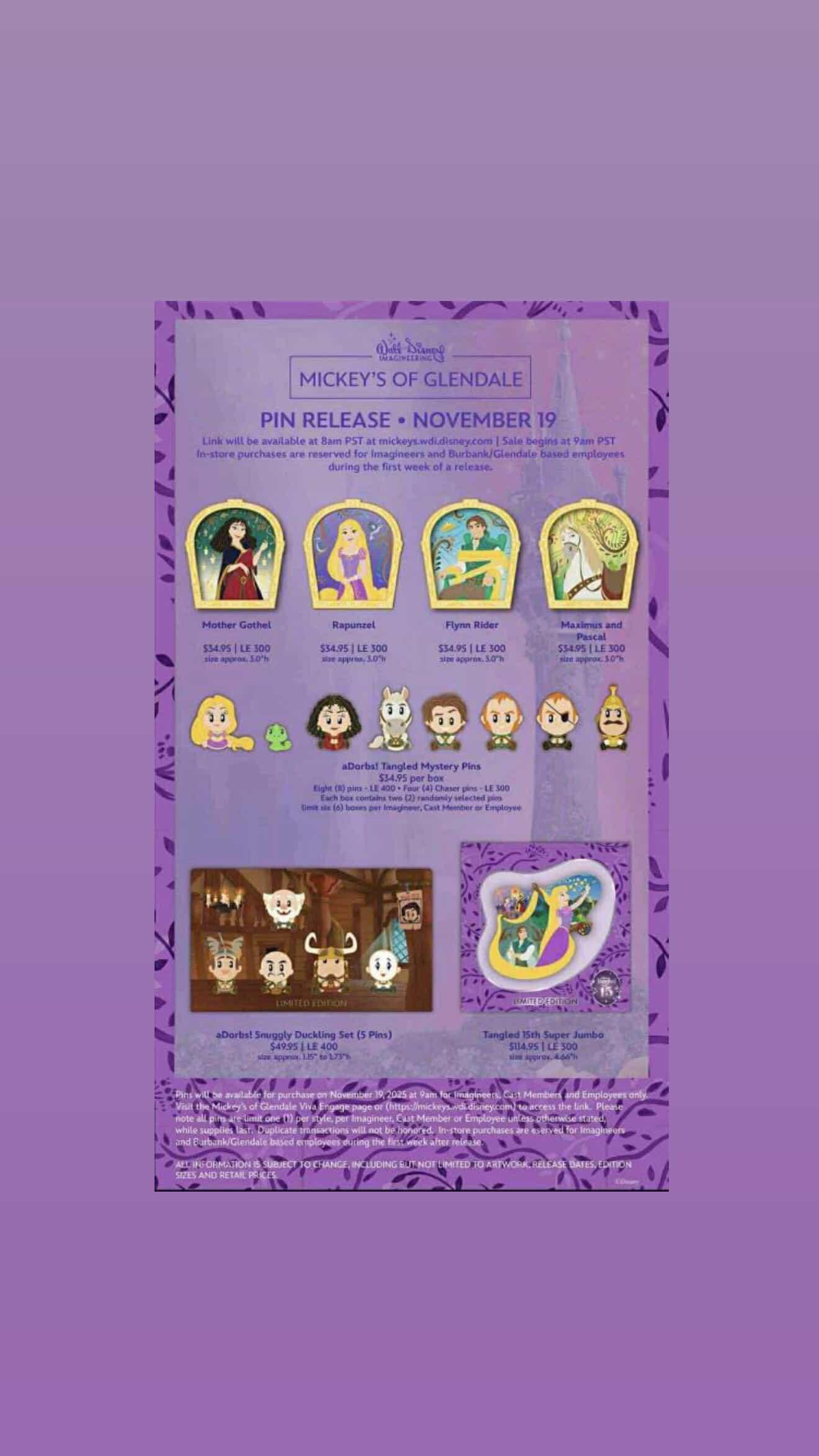 Wdi Rapunzel – Daisy Pins